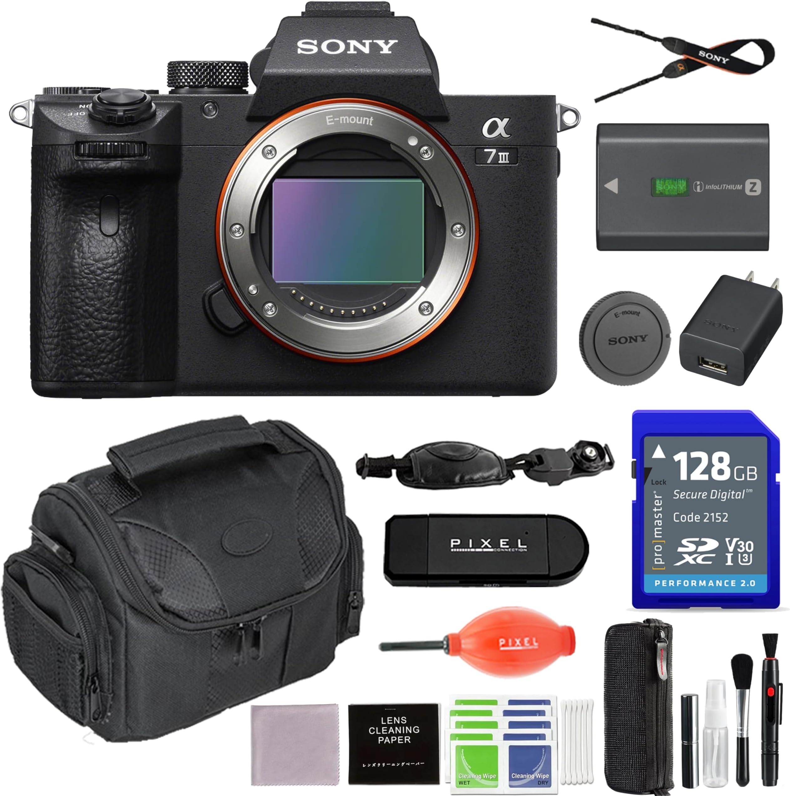 Amazon.com : Sony a7 III Mirrorless Digital Camera Bundle with 128GB ...