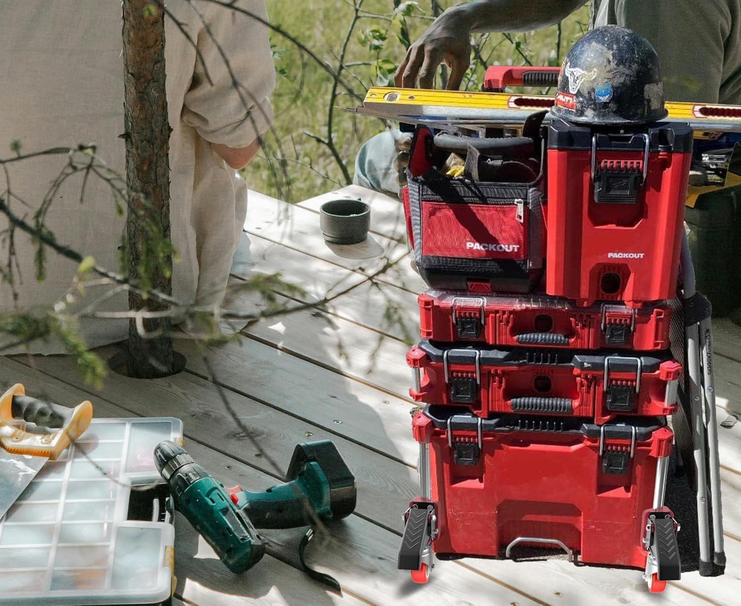 Front Wheels Upgrade Kit for Milwaukee Packout System - Easy Rolling ...