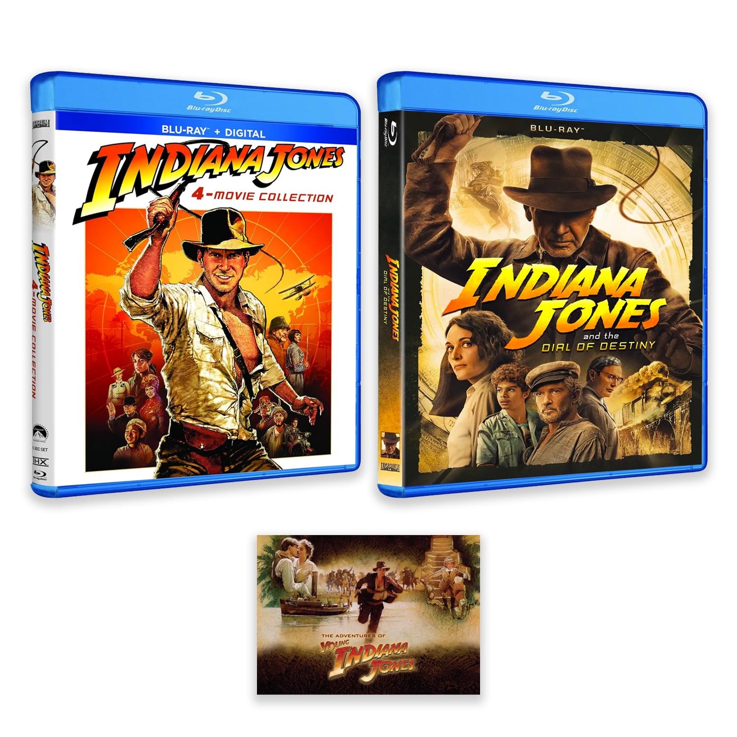 Amazon.com: Indiana Jones Complete Movie Series Bluray Collection 1-5 ...