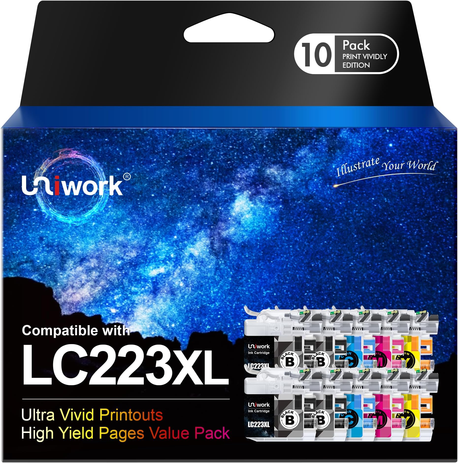 Teland LC223 LC223XL cartucce compatibili con stampante Brother LC223XL ...