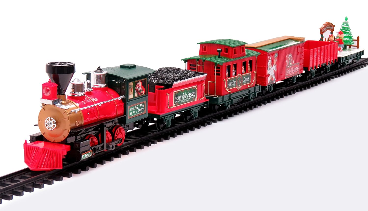 Buy JC Toys Remote Controlled North Pole Express Toy Train Set (34 ...
