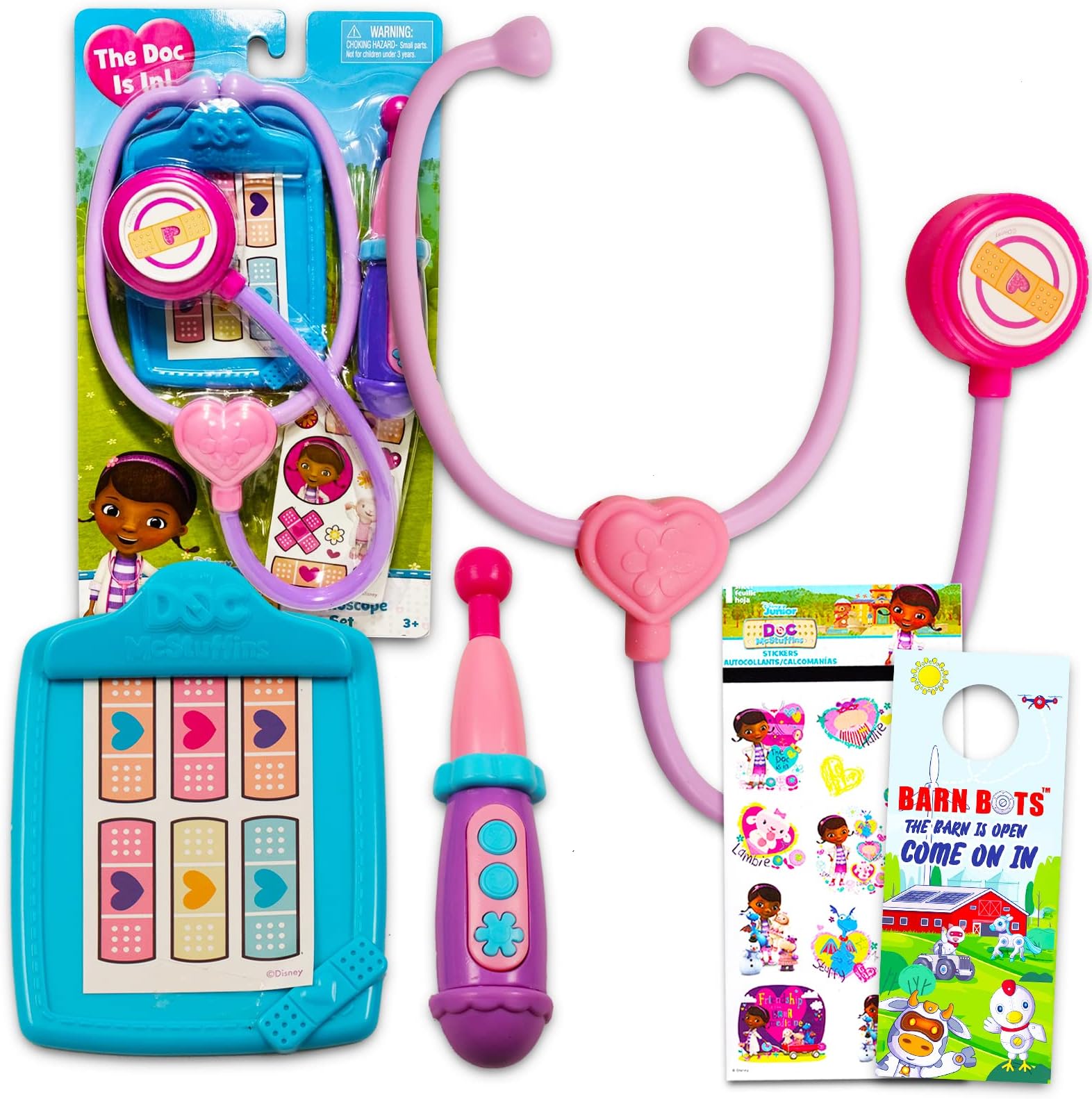 Doc McStuffins Stethoscope Toy Set - Bundle with Doc McStuffins Toy ...