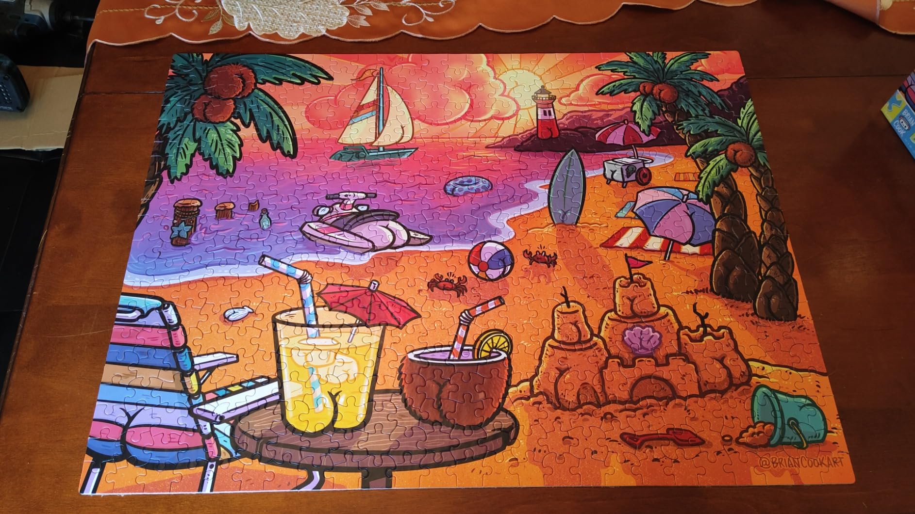 Amazon.com: Ceaco - Brian Cook - Butts On Things - Suns Out - 500 Piece ...