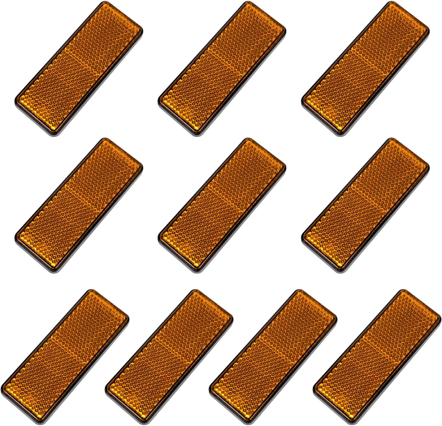 Amazon.com: FajerminArt 10 Pack Amber Reflector Orange Self Adhesive ...