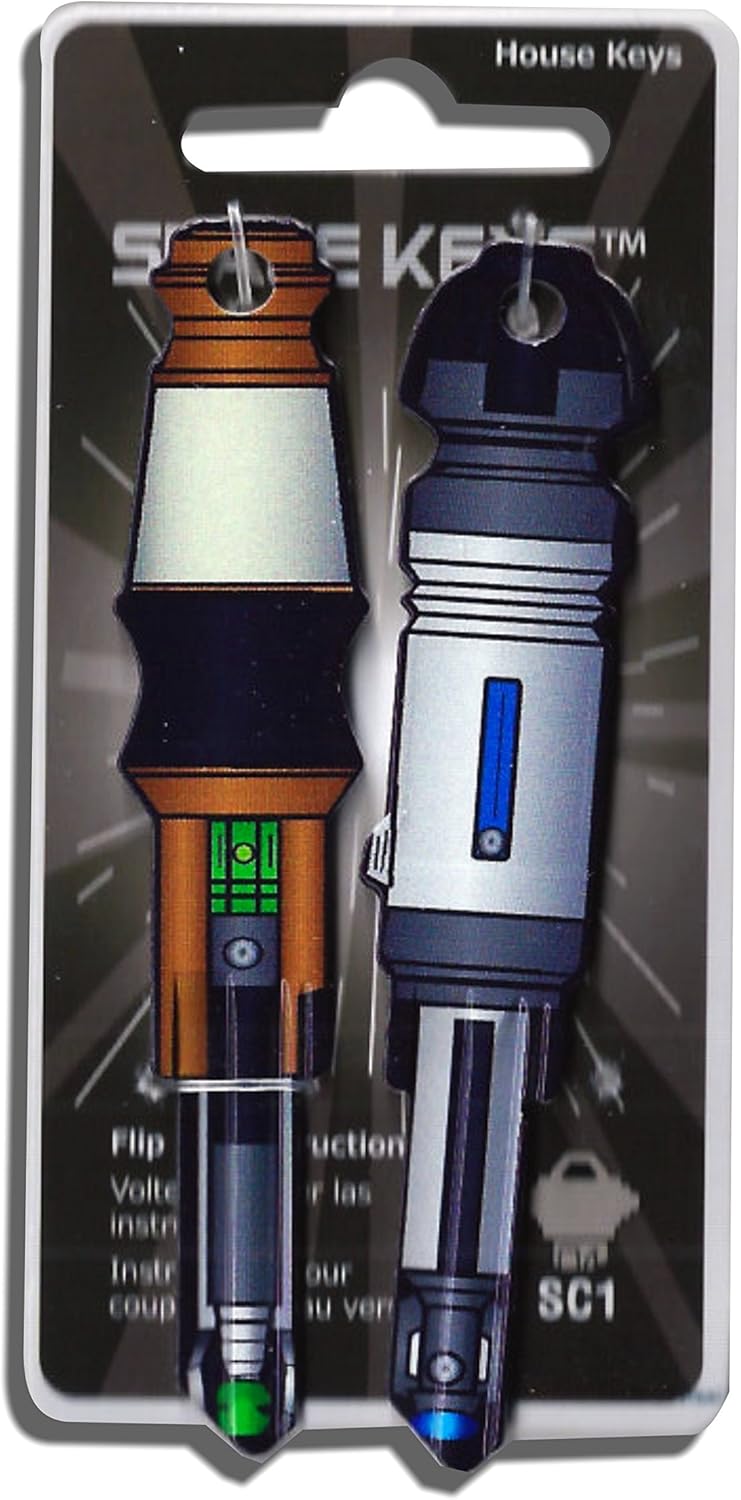 2 Blue and Green Sonic Locker Screw Driver Shaped Space Keys - SC1 ...