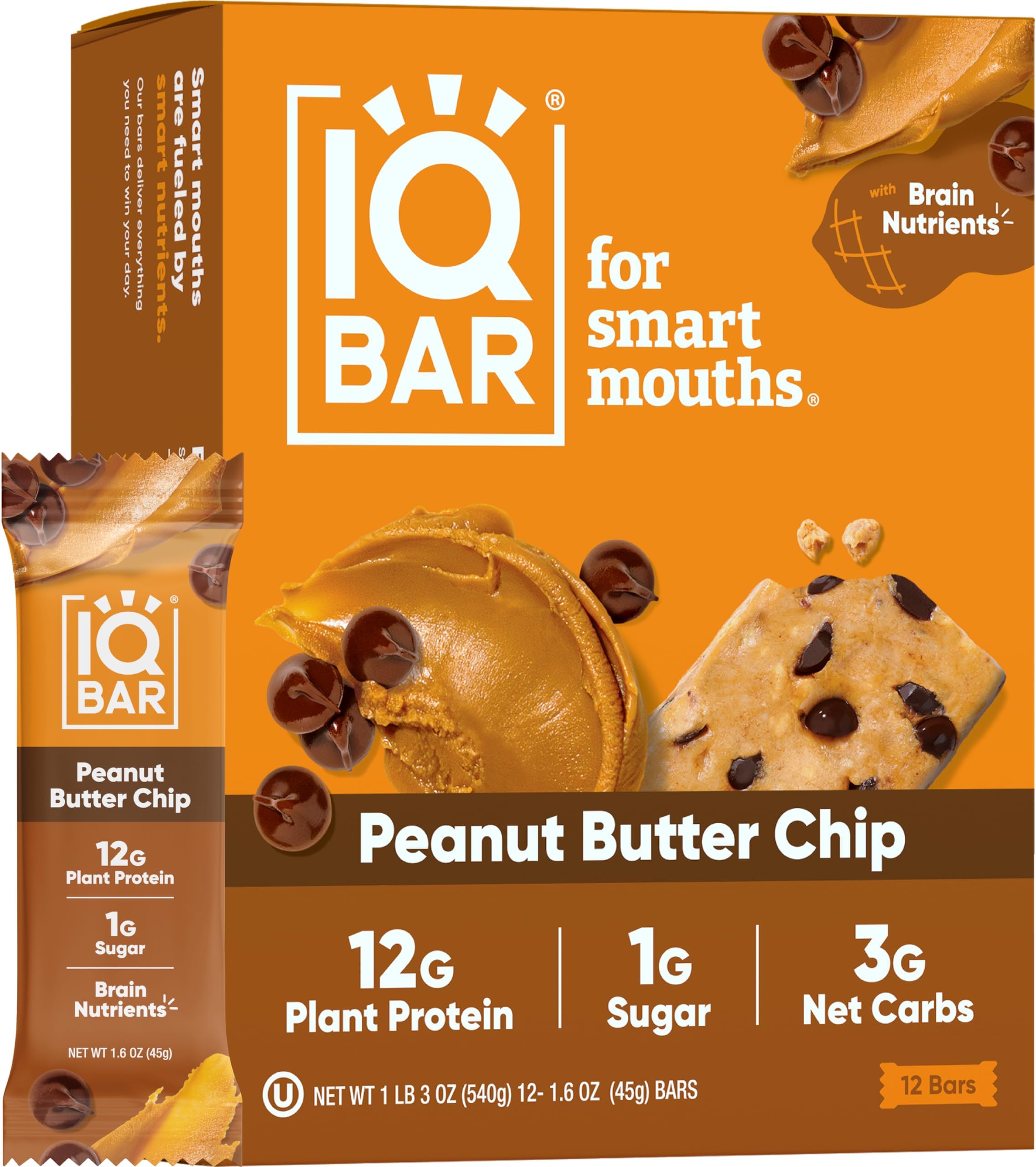 Amazon.com : MOSH Peanut Butter Crunch Keto Protein Bars, High Fiber ...