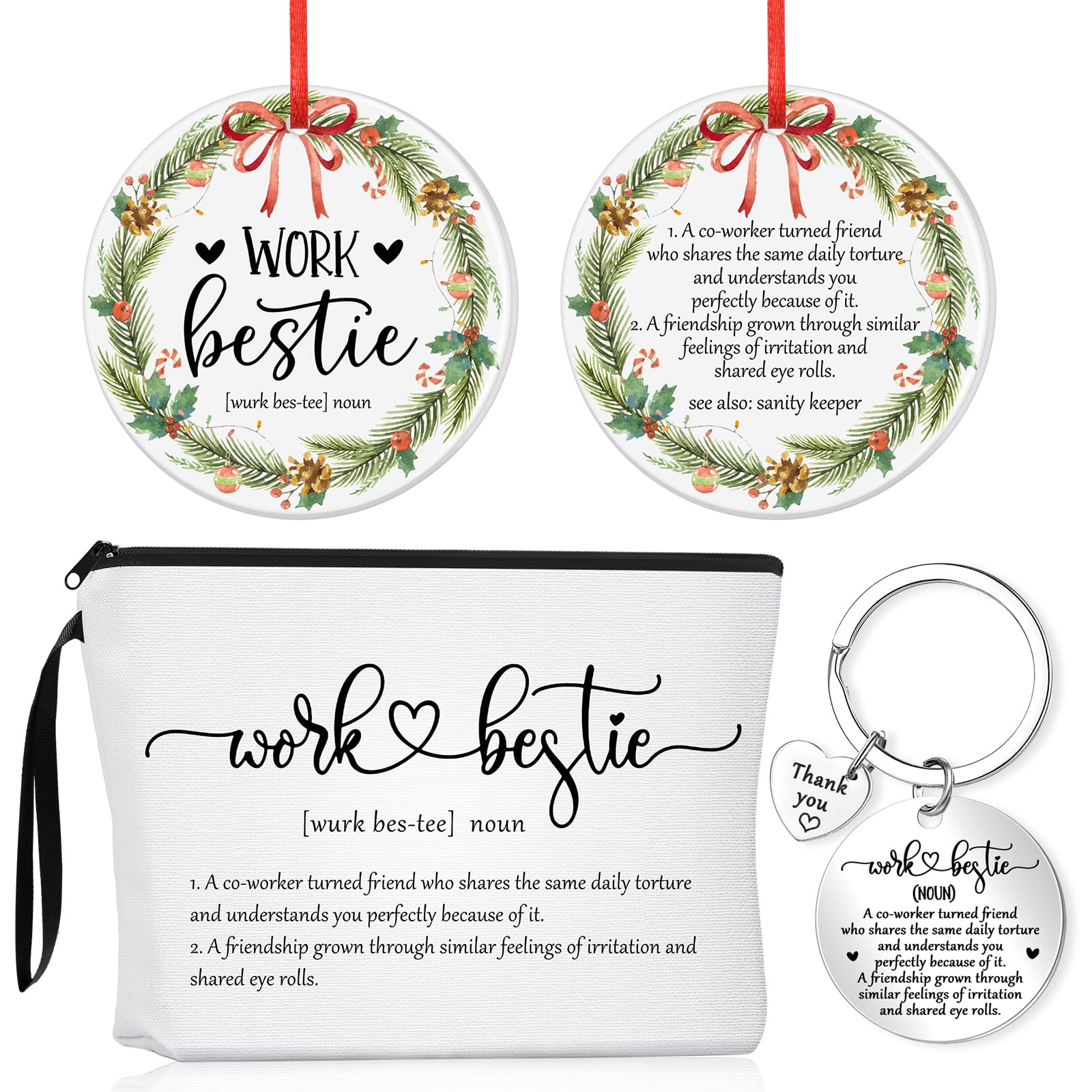Amazon.com: Landical 3 Pcs Christmas Work Bestie Gifts for Coworkers ...