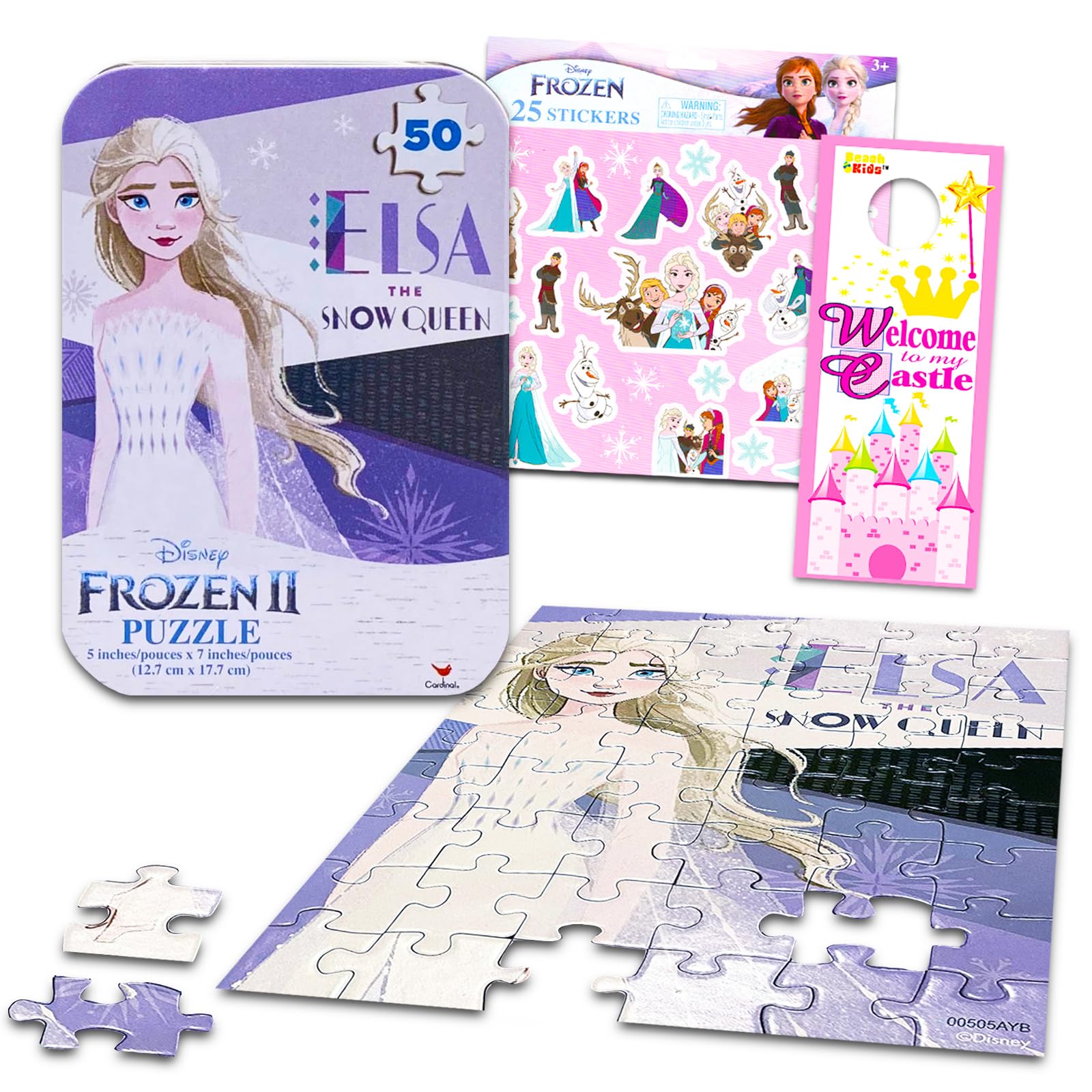 Amazon.com: Frozen Mini Puzzle Set for Toddlers, Kids - Bundle with ...