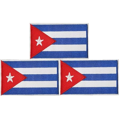 Amazon.com: 2 Packs Cuba Flag Patch Patches, Tactical Embroidery Cuban Patch with Hook and Loop ...