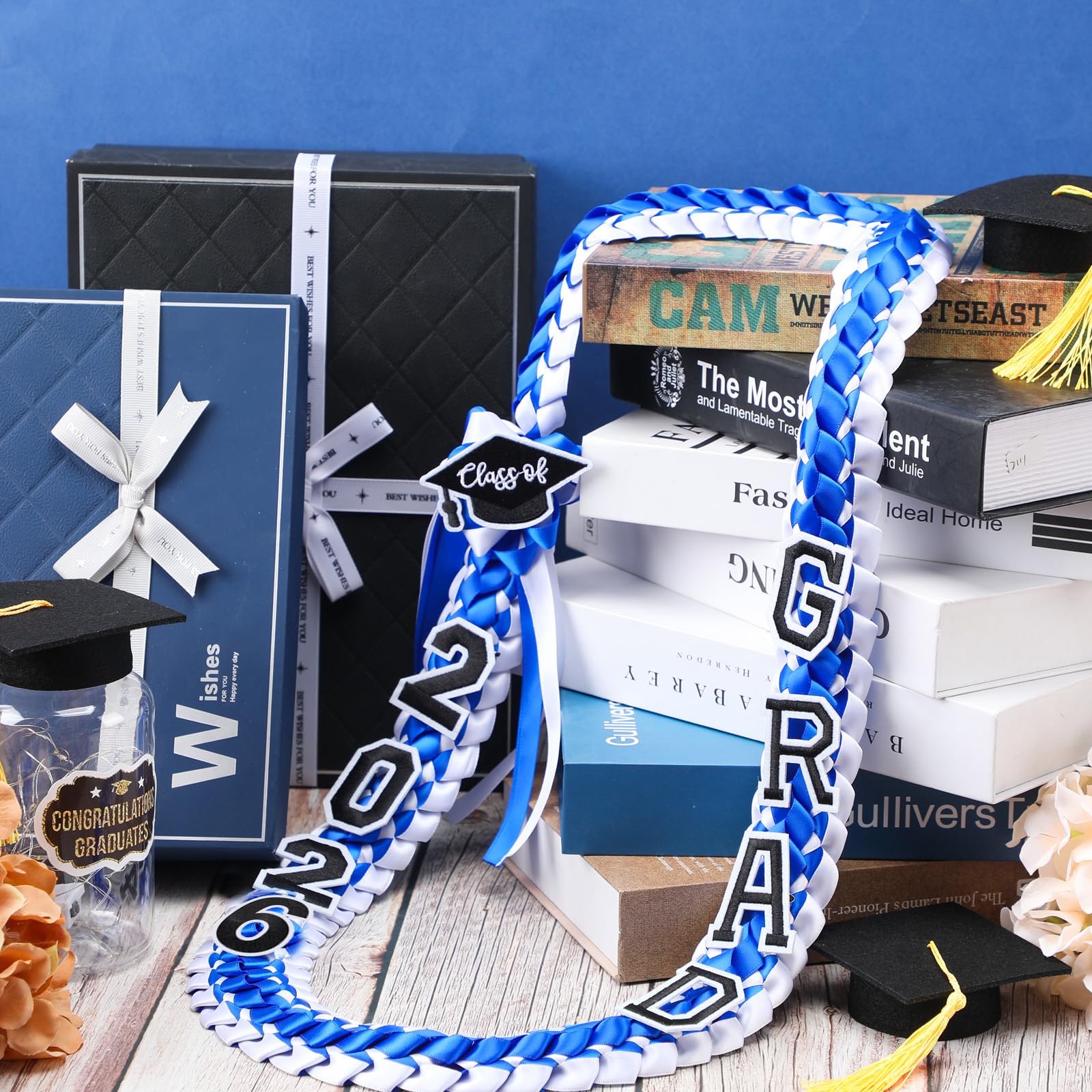 Snapklik.com : Hotop 2 Pcs Graduation Leis Class Of 2026 Grad Ribbon ...