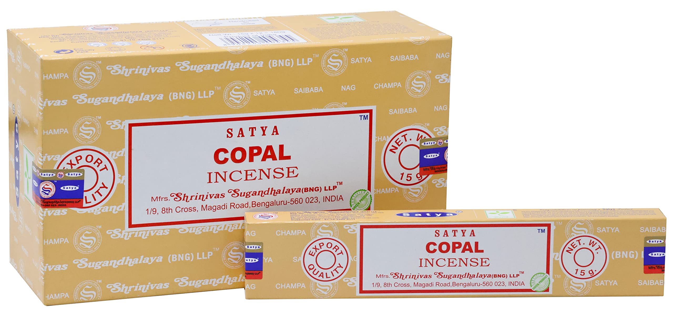 Amazon.com: EARTH Satya Copal Incense Sticks 15 GMS (Pack of 12) (Green ...