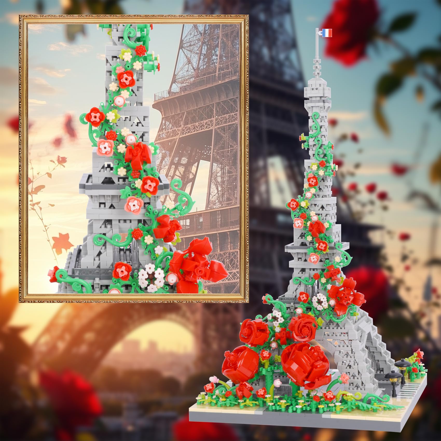 Snapklik.com : Geniteen Micro Building Blocks, Architecture Eiffel Tower