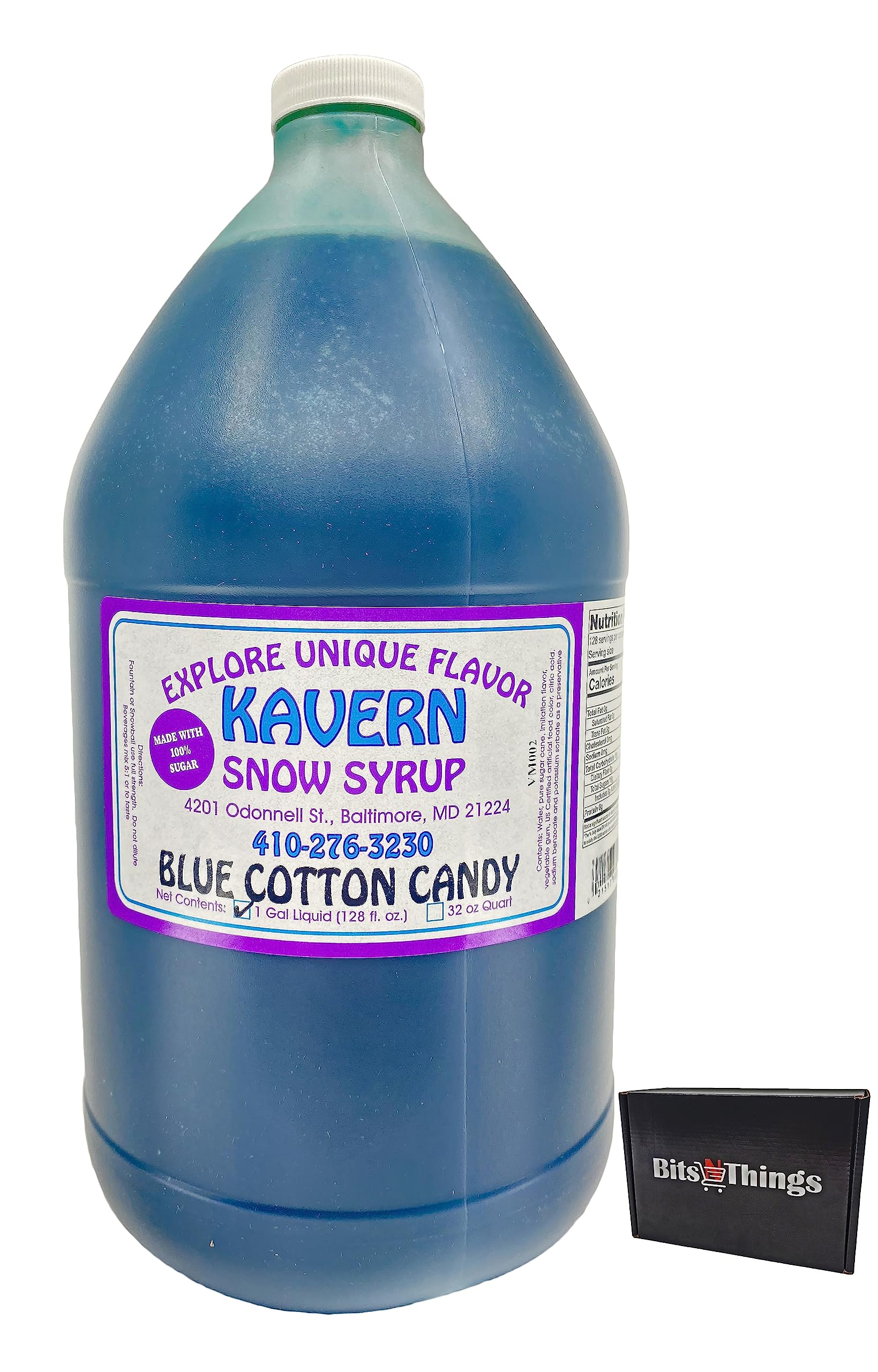 Amazon.com: Kavern Snow Cone | Snowball Flavoring Syrup | (128 fl oz ...
