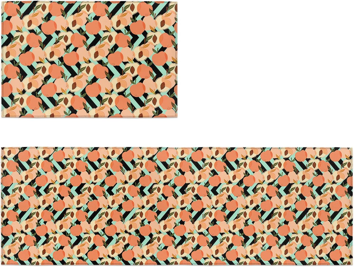 Amazon.com: Miaklek Peach Rugs for Kitchen Floor, Farmhouse Kitchen ...