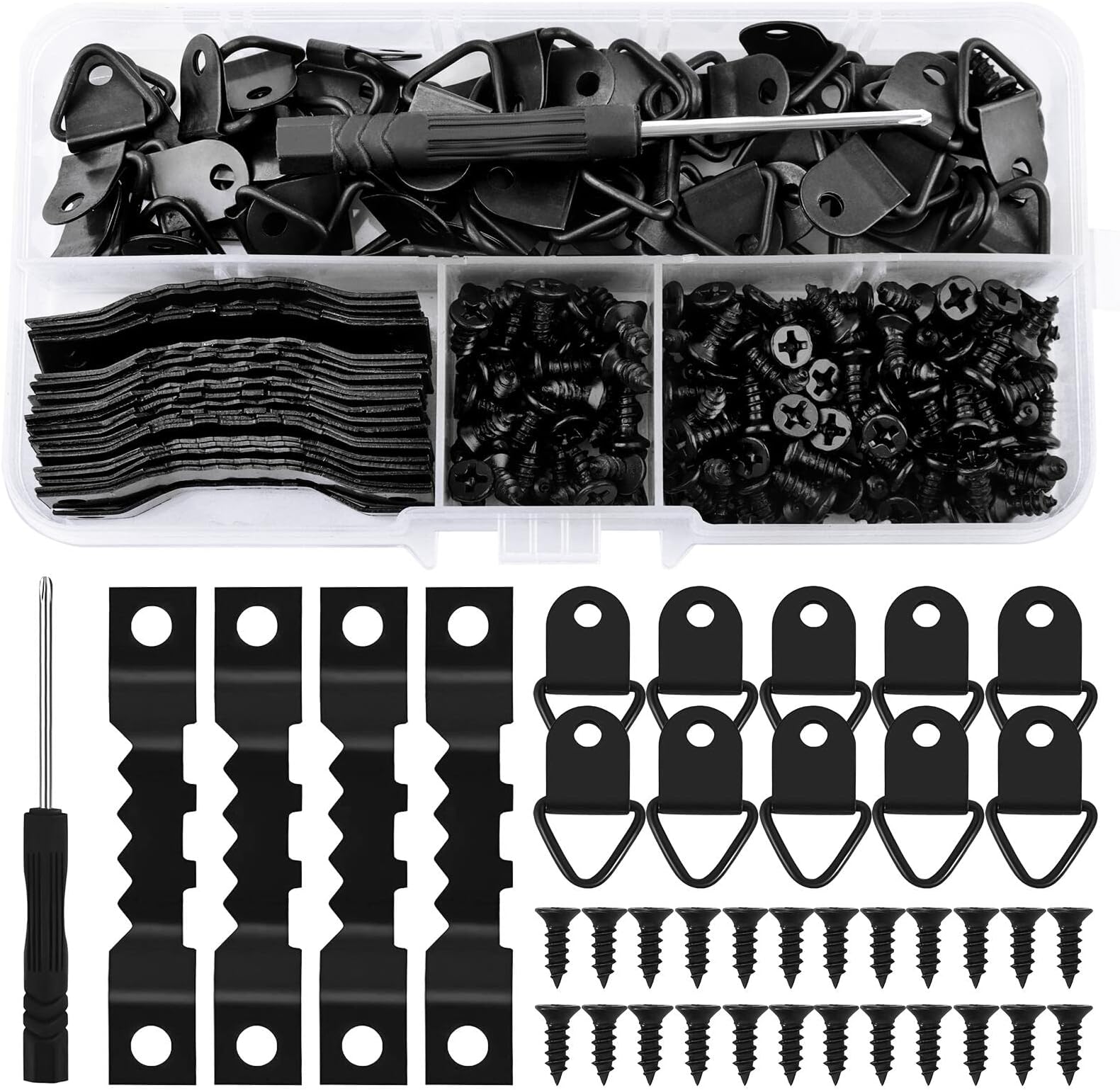 251 Pièces Accroche Tableau Crochet Cadre Mural Attache Cadre Accroche ...