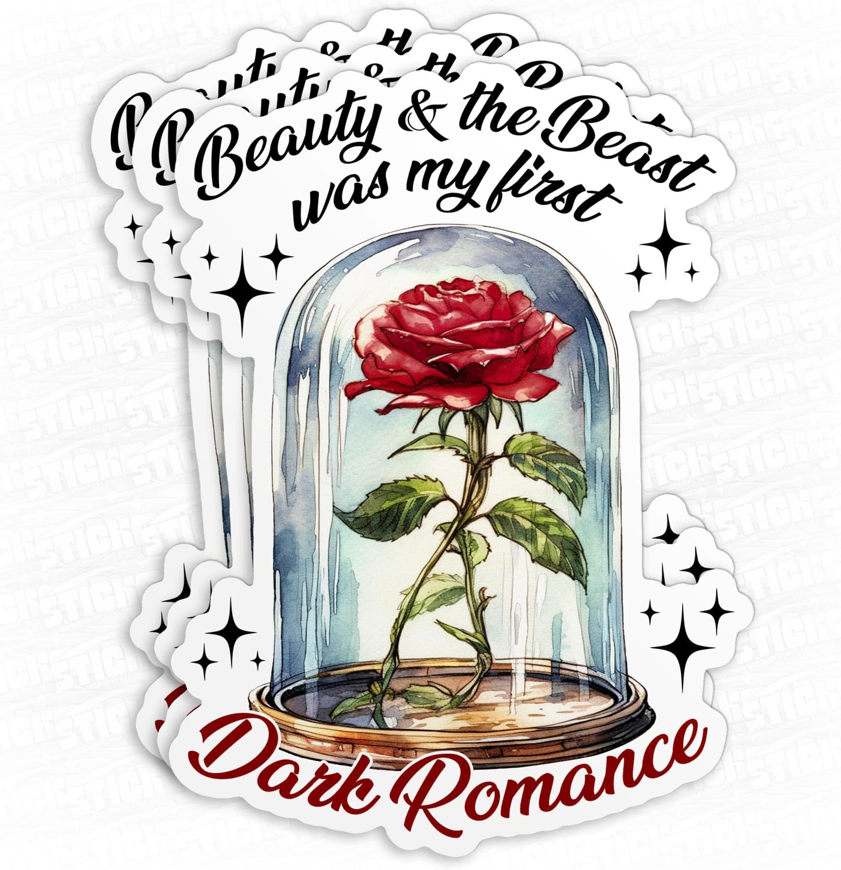 Amazon.com - EB Store Beauty And The Beast Quote Vinyl Waterproof ...