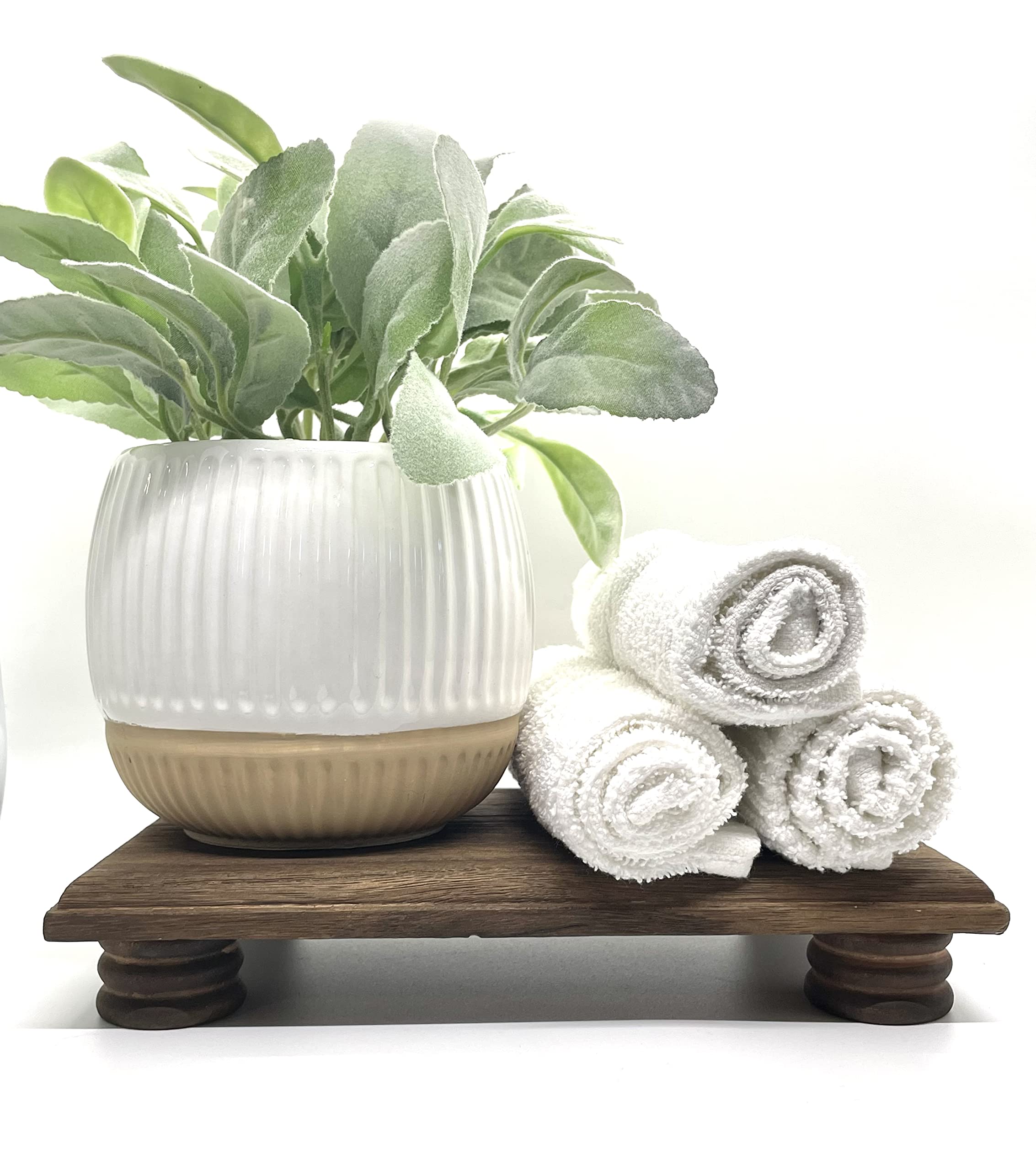 Wood Riser for Display, Wood Pedestal Stand for Bathroom Soap Holder ...