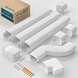 Amazon.com: Nouscan 4" 13Ft Mini Split Line Set Cover with Flexible ...