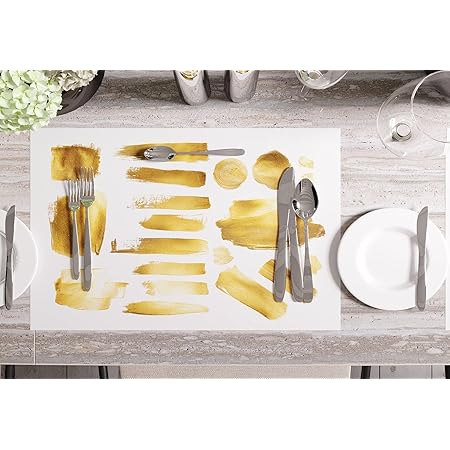 Amazon.com: Paper Placemats Table Mats Disposable Table Linens Pk 50 ...