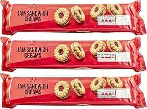 M&S Jam Sandwich Creams, Shortcake Biscuits with Jam & Cream - 3 x 155g ...