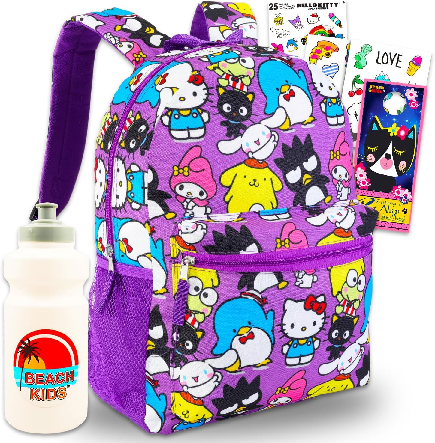 Amazon.com | Sanrio Backpack Featuring Cinnamoroll, My Melody, Badtz ...