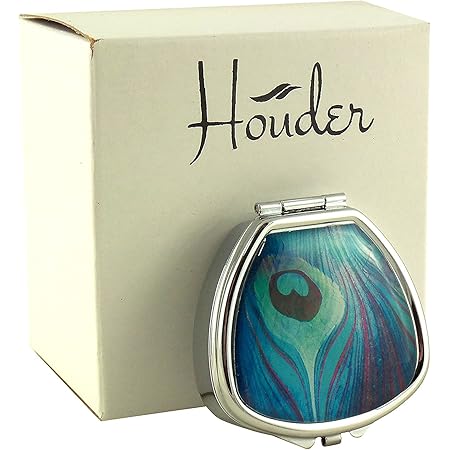 Amazon.com: Designer Pill Box by Houder - Decorative Pill Case with ...