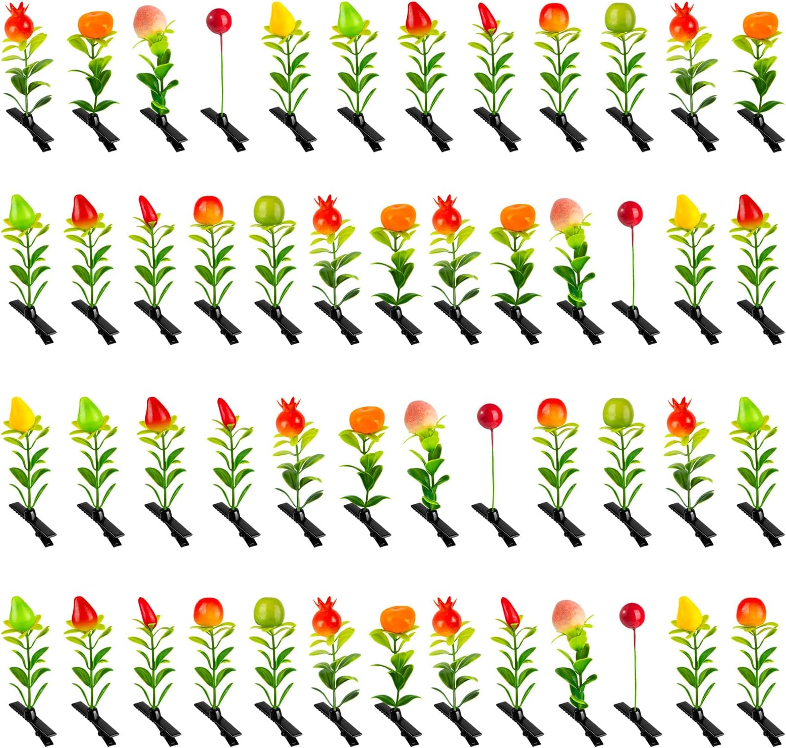 Amazon.com : 50 Pcs Sprout Clips Fruit Plant Hairpins Apple Peach ...