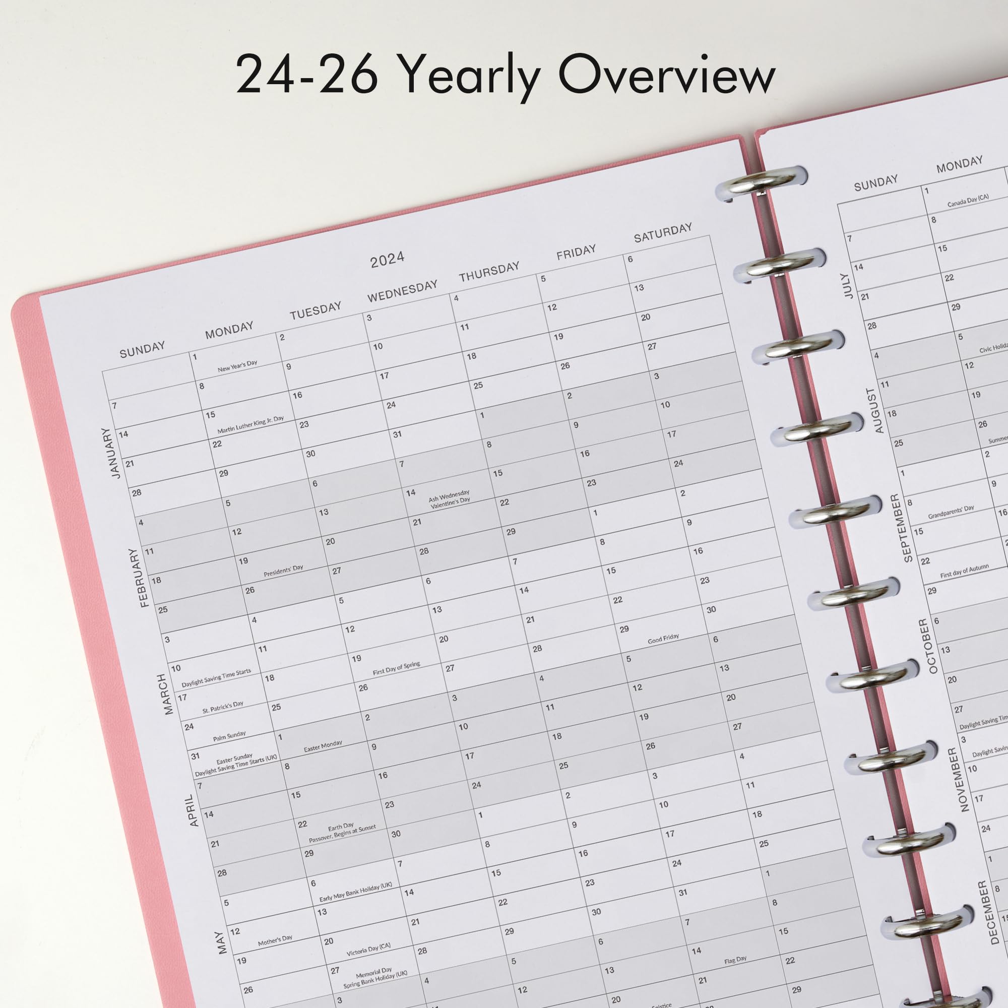 Snapklik.com : Nekmit Disc-Bound Planner 2025, Weekly Monthly And Daily ...