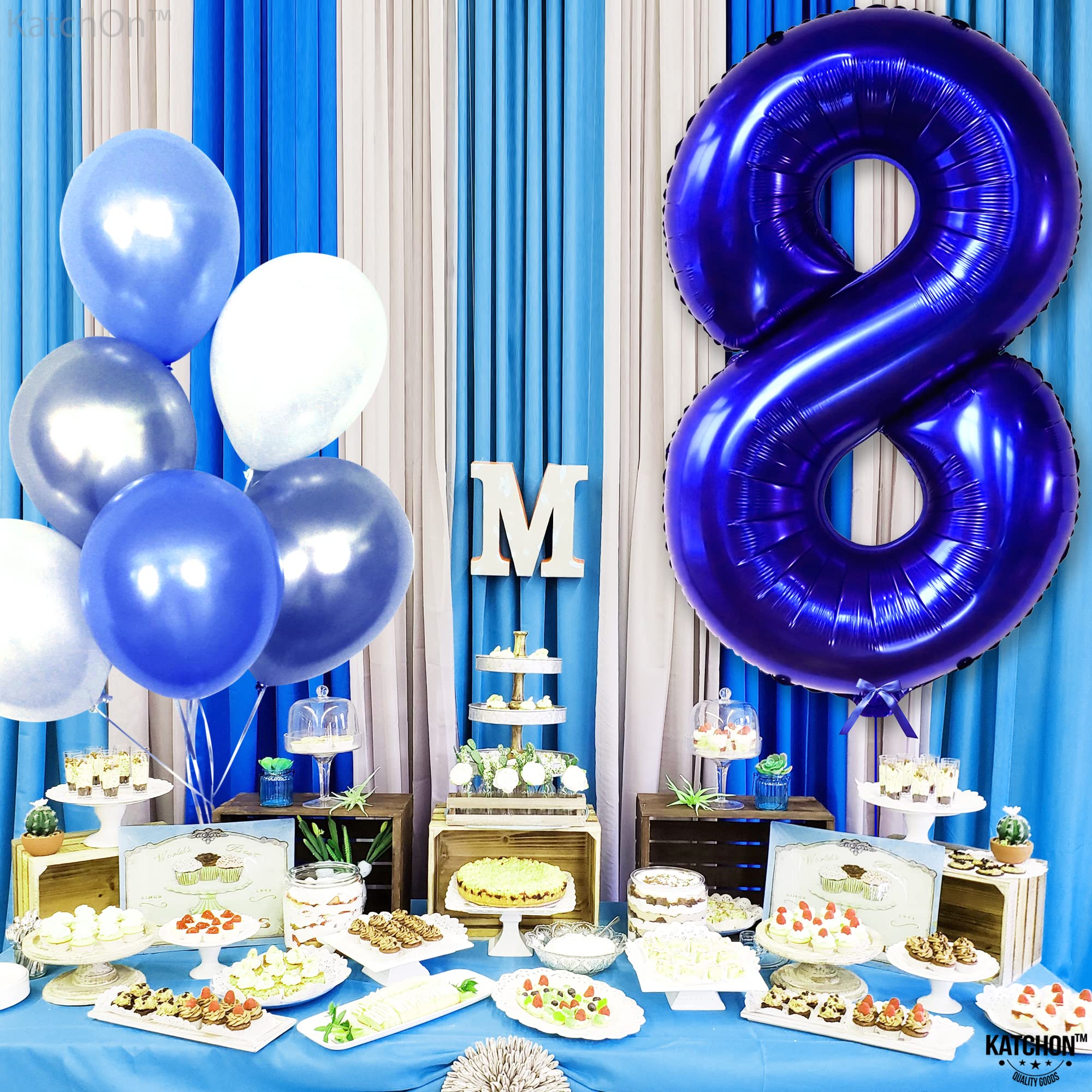 Snapklik.com : Navy Blue Number 8 Balloon - 40 Inch Number 8 Balloons ...