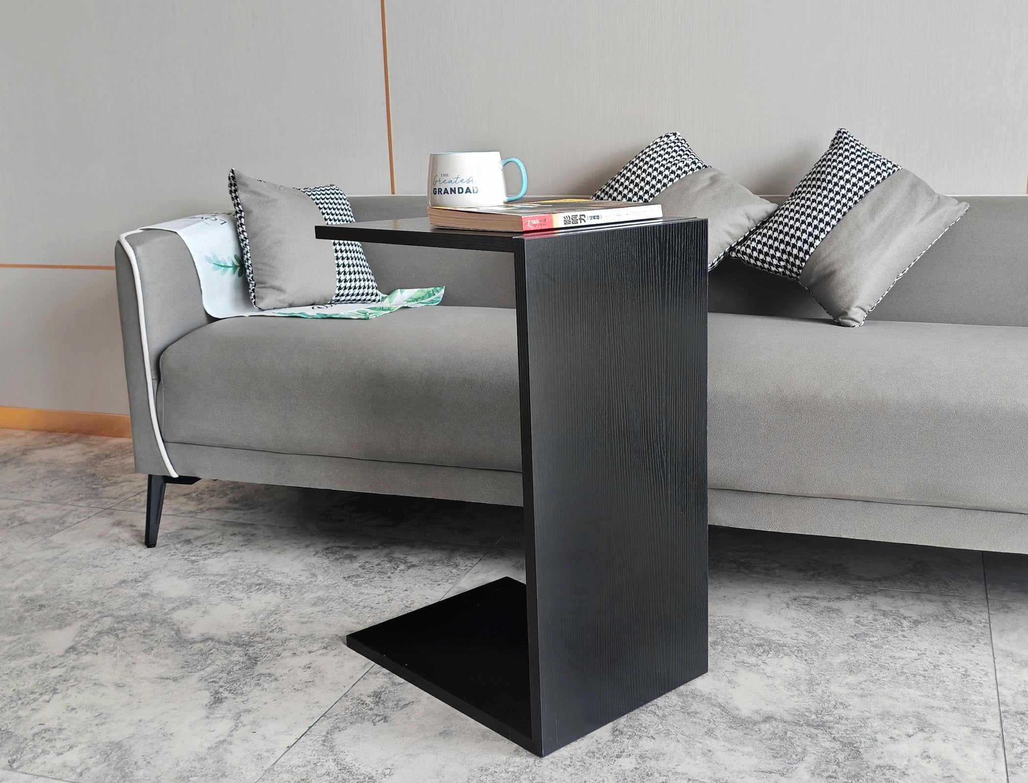 Amazon.com: YLACMALS Simple C Shaped End Table Couch Side Table, Item ...