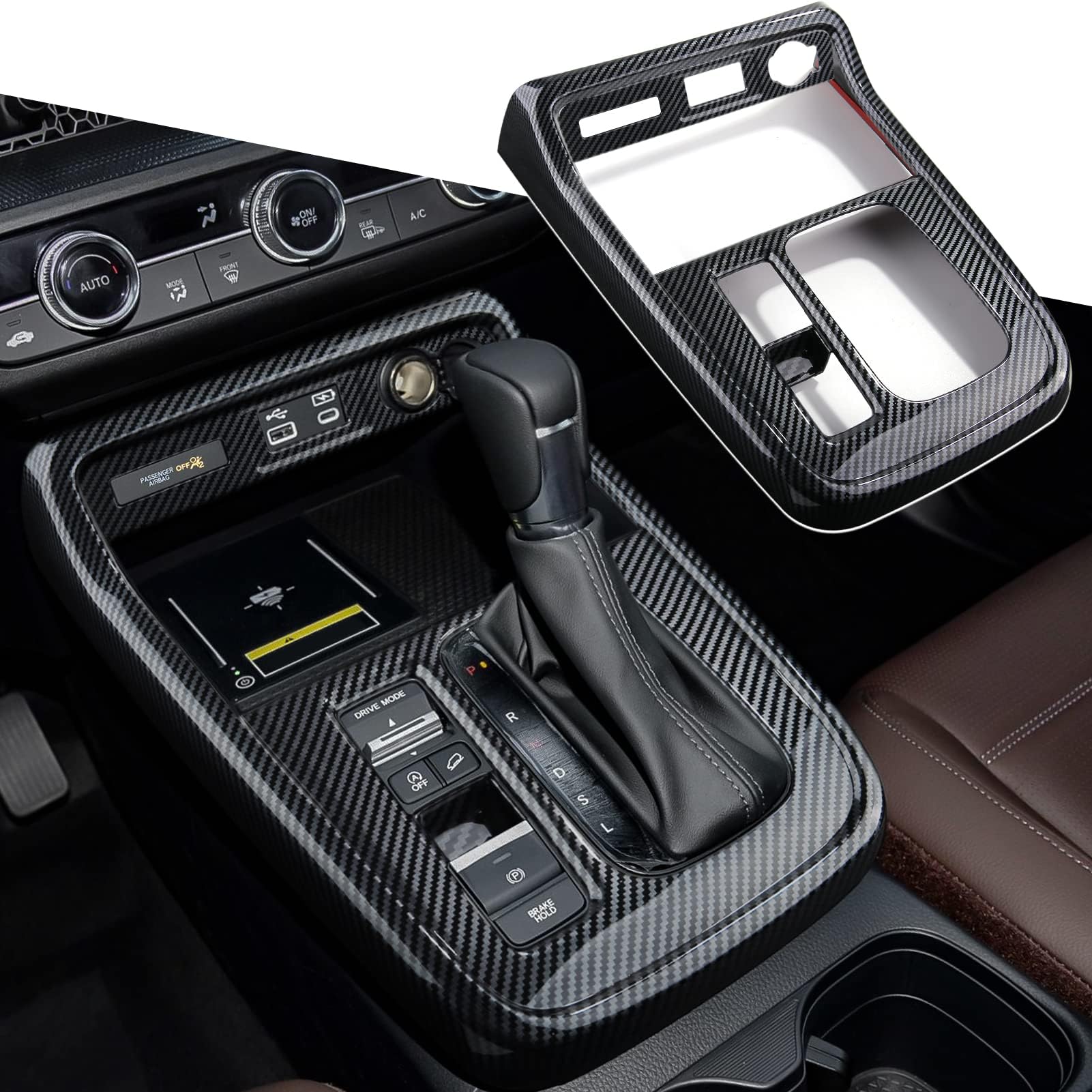 Amazon.com: Thenice Interior Accessories Gear Shift Panel Cover ...