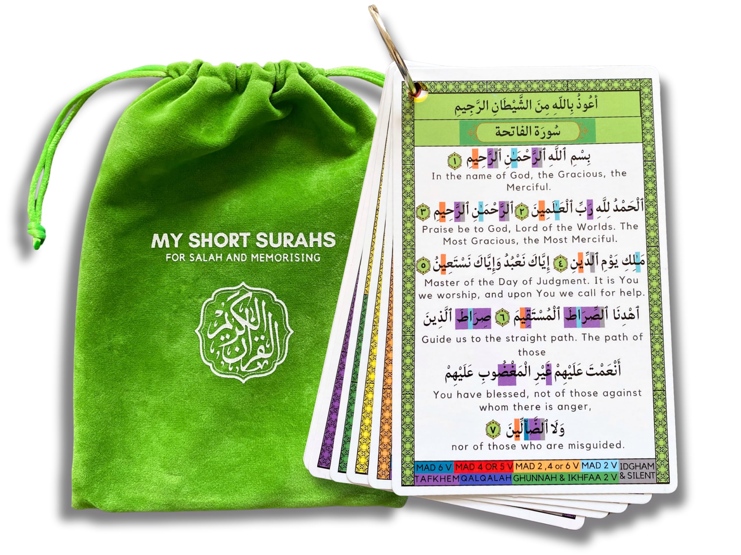 Buy Albidaya Islamic Store My Short Surah cards, Quran with Tajweed ...