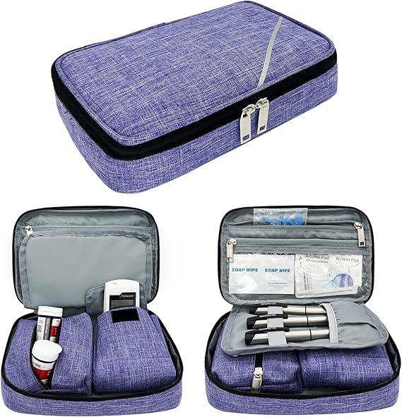 Amazon.com: NENYX Portable Diabetic Supplies Bag for Glucose Meter ...