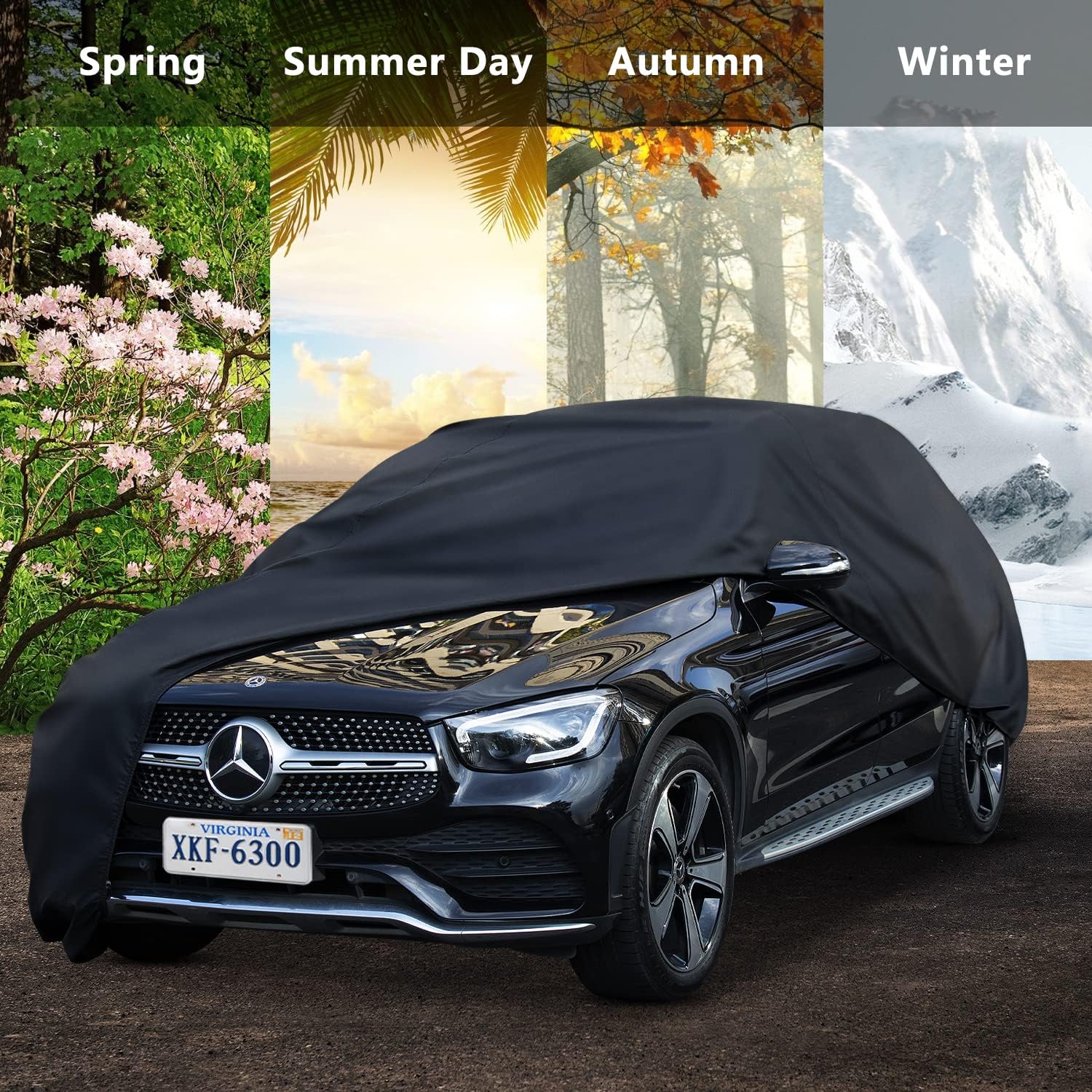 Tokept Funda para automóvil SUV, 18 capas de alta resistencia al calor ...