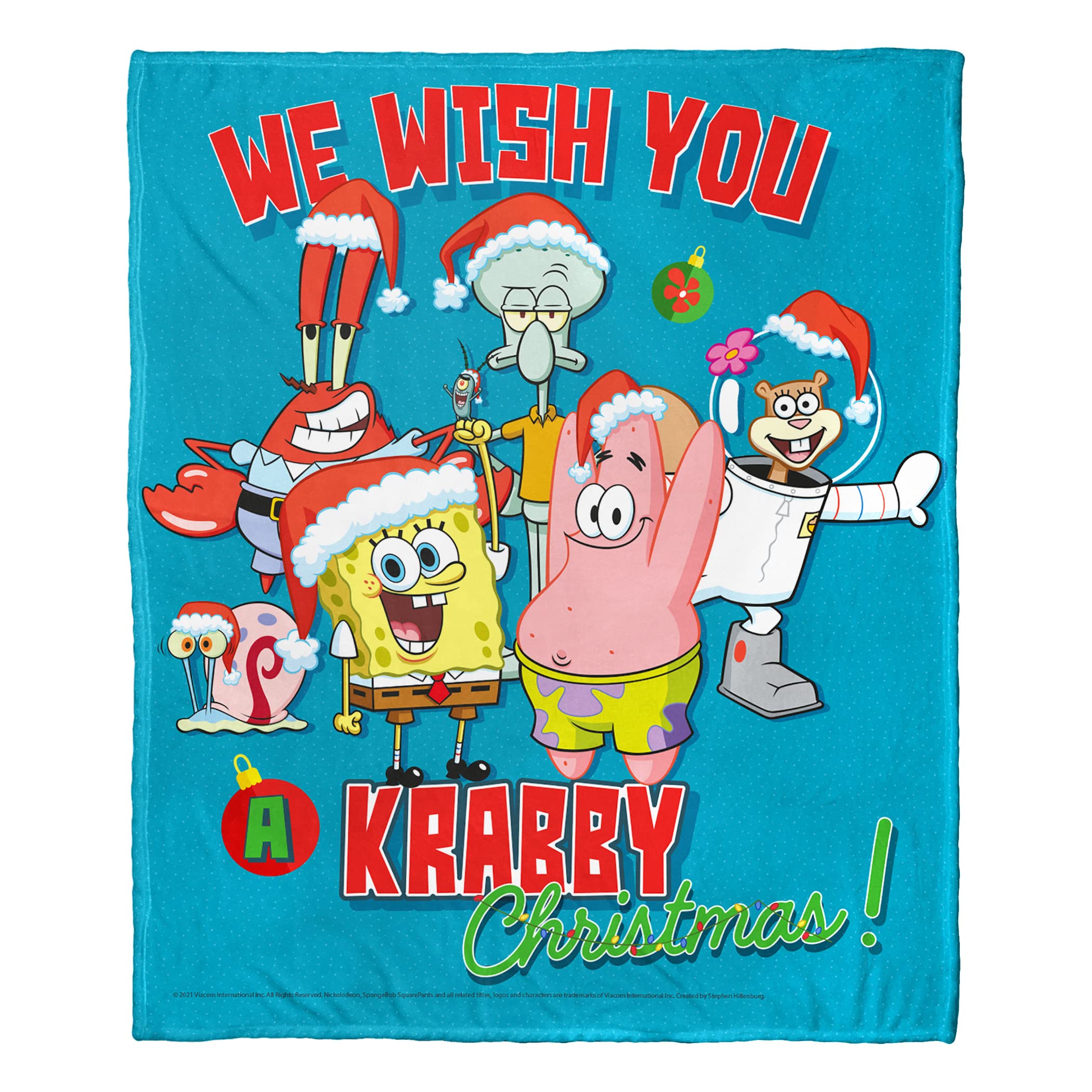 Amazon.com: Northwest Spongebob Squarepants Silk Touch Throw Blanket ...