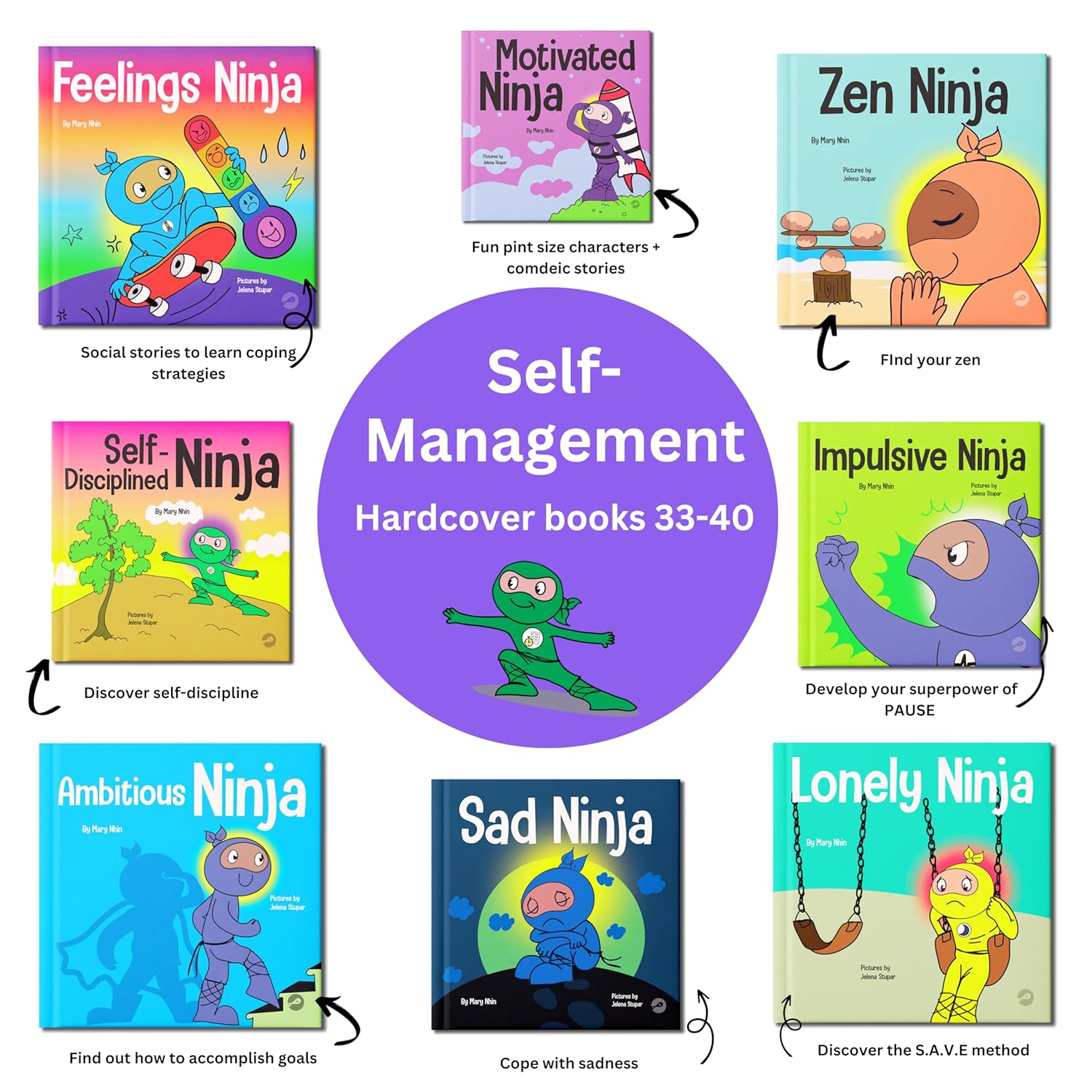 Amazon.com: Ninja Life Hacks Self-Management 8 Hardcover Book Bundle ...