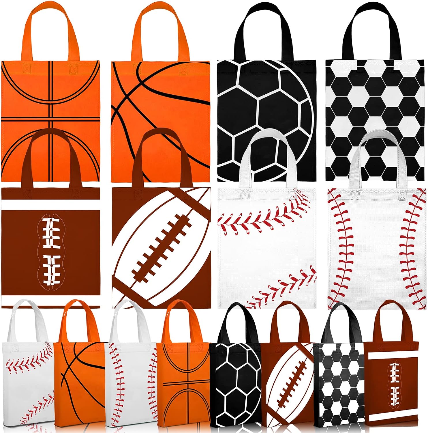 Amazon.com: 24 Pieces Sports Party Favor Bags Balls Goodie Bags Non ...