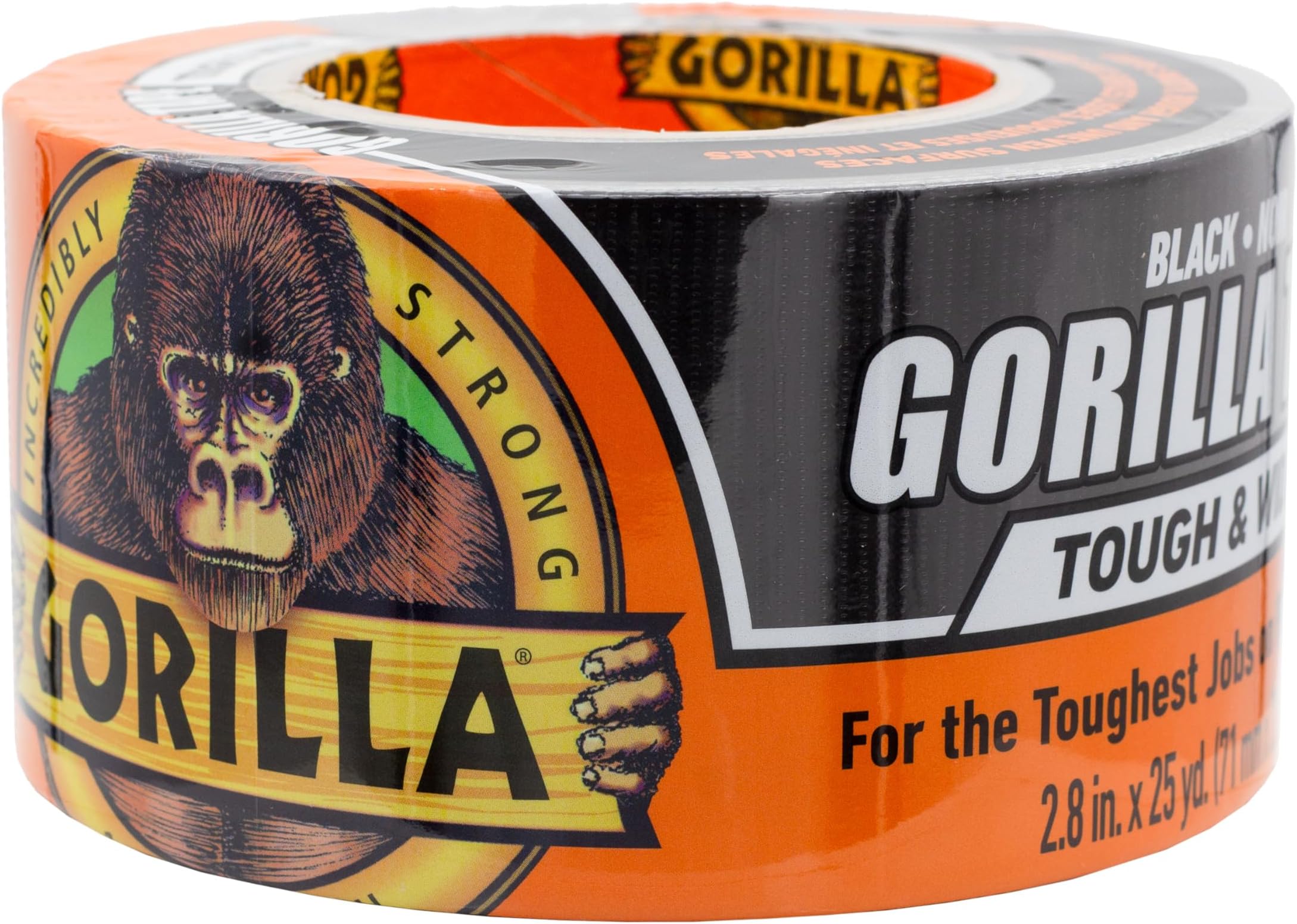 Amazon.com: Gorilla 6003001 Tough & Wide Duct Tape, 30yd, Black ...
