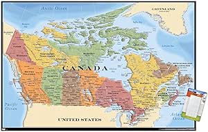 Map - Canada Wall Poster : Amazon.ca: Home
