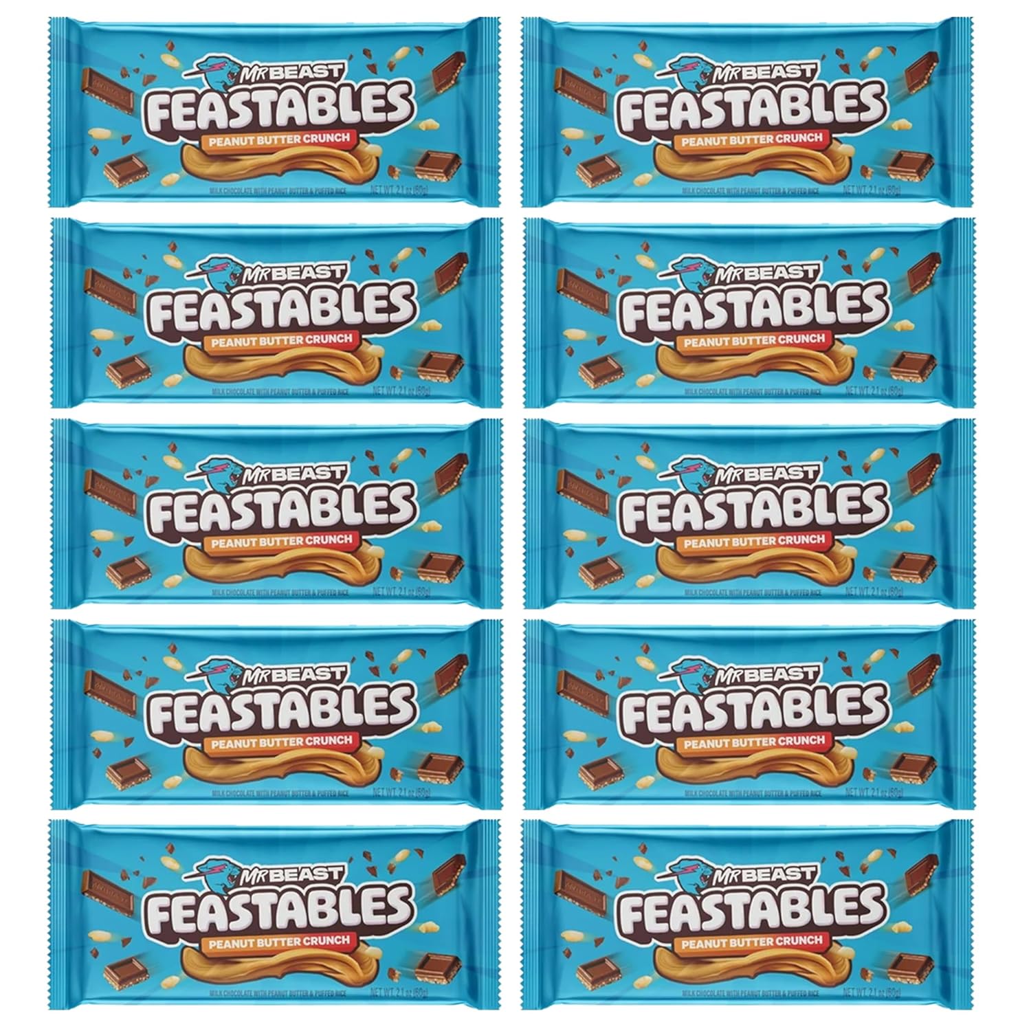Feastables MrBeast Quinoa Crunch Chocolate Bars - Nepal | Ubuy