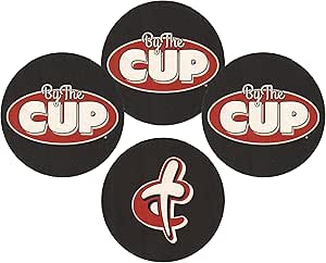 Amazon.com: By The Cup Premium Coaster Set (Pack of 4) : Home & Kitchen