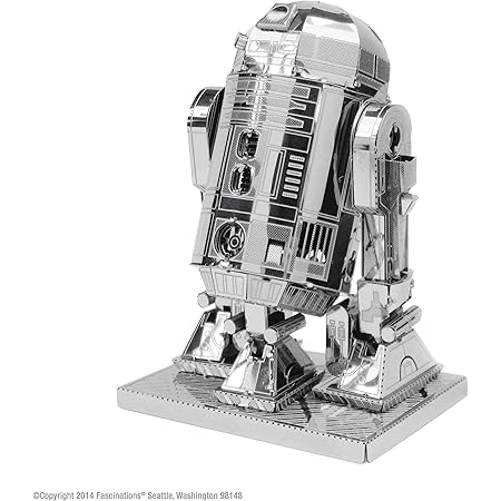 Amazon.com: Fascinations Star Wars R2D2 Model Kit Metal Earth ...