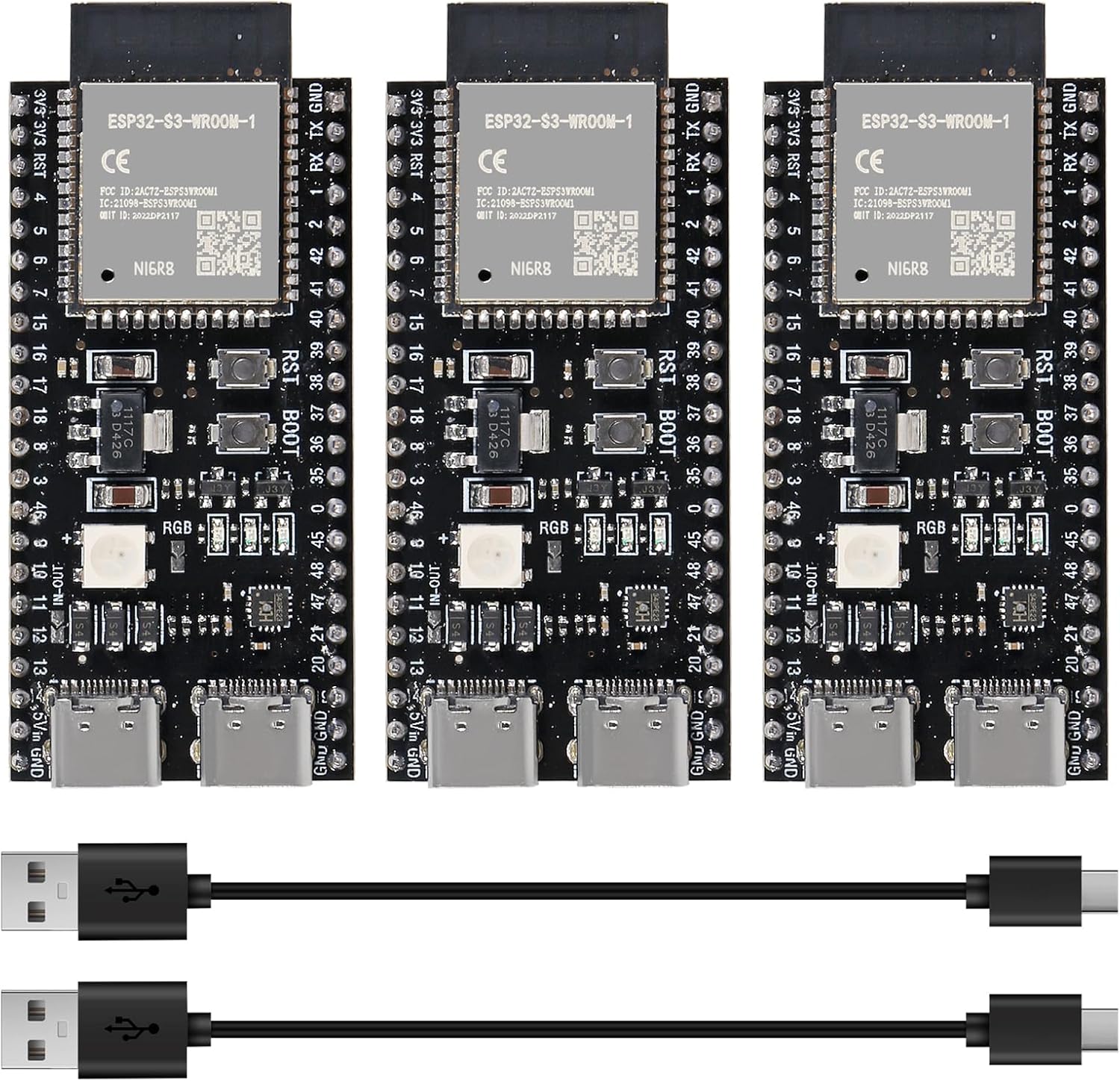 Amazon.com: 3PCS ESP32 S3 Development Board 2.4G WiFi BT Module ...