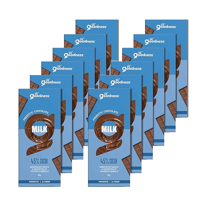 Buy Lil'Goodness Premium Prebiotic Milk Chocolate | Milk Chocolate ...