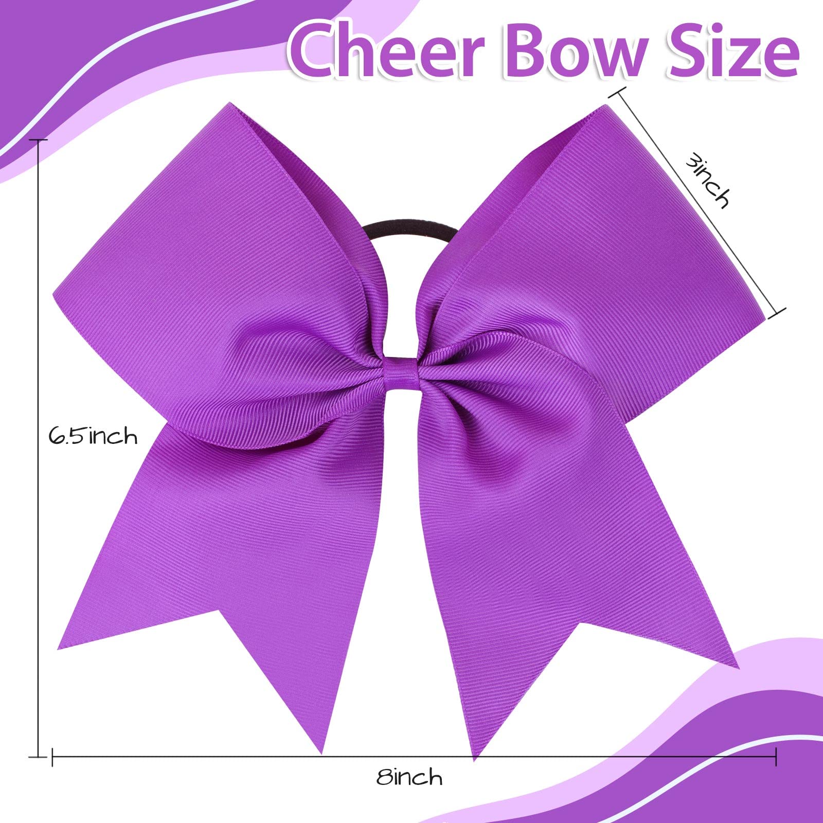 Pink And Purple Cheer Bows