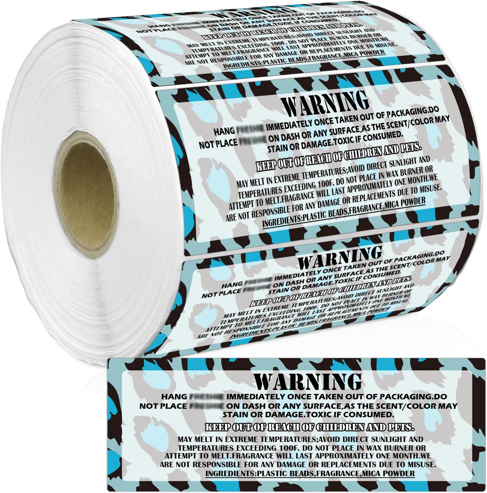 Amazon.com : Car Freshiess Warning Label Stickers 1 x 3.5 inch ...