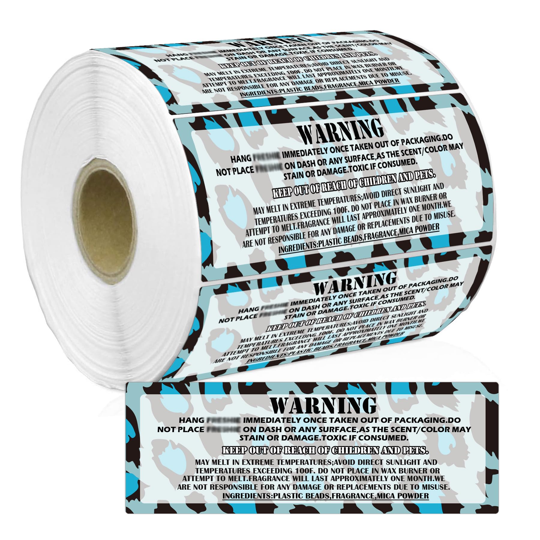 Amazon.com : Car Freshiess Warning Label Stickers 1 x 3.5 inch ...