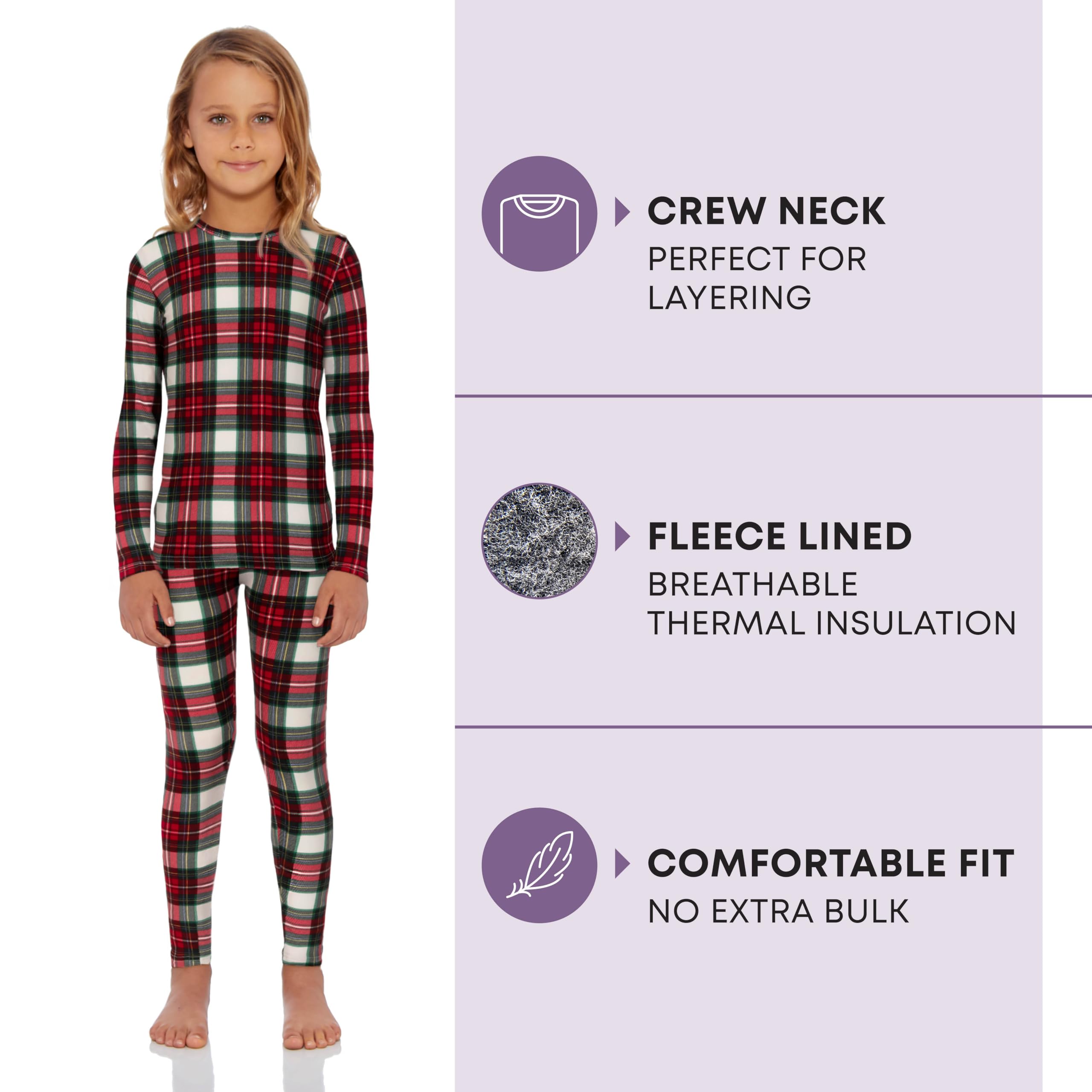 Snapklik.com : Rocky Thermal Underwear For Girls 240 GSM White Plaid L