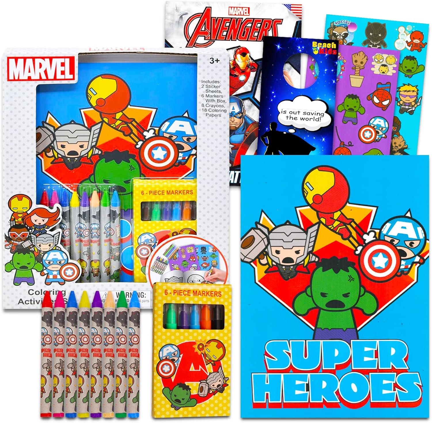 Amazon.com: Marvel Avengers Ultimate Activity Set for Toddlers ...