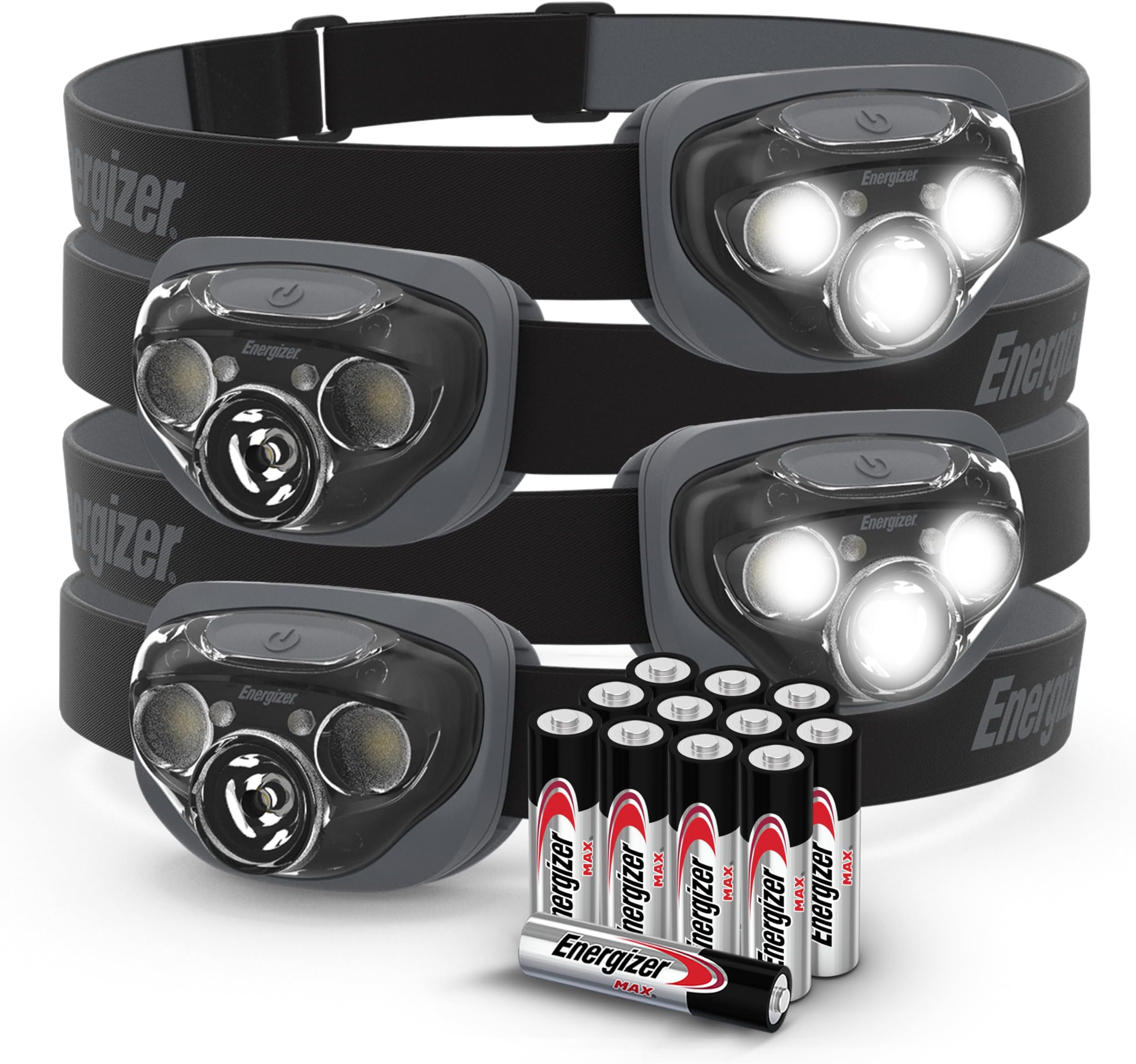 Amazon.com: Duracell 650 Lumen Dual Power Headlamp 3 Pack : Sports ...